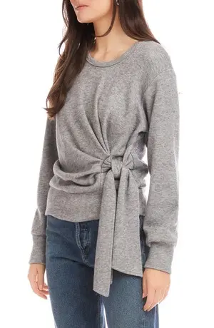 Fifteen Twenty Knit Top With Side Tie