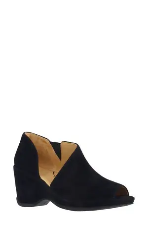 L'AMOUR DES PIEDS Oksana Peep Toe Bootie - Black