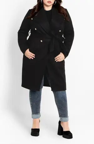 City Chic Long Sleeve Outerwear For Women