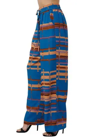 CIEBON Gina Printed Wide Leg Pants