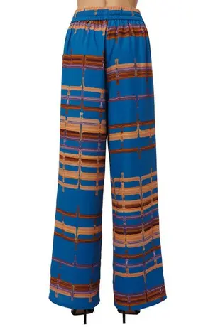 CIEBON Gina Printed Wide Leg Pants