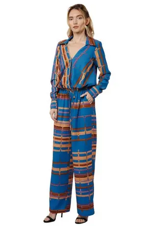 CIEBON Gina Printed Wide Leg Pants
