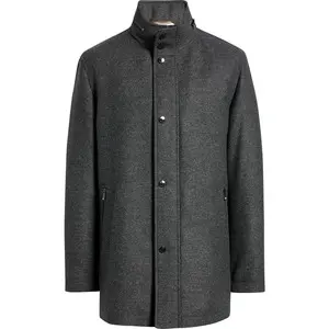 BOSS Camron Wool-blend Coat - Medium Grey