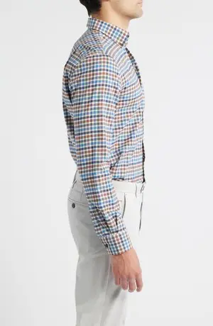 Johnnie-o Krause Plaid Cotton Blend Button-down Shirt