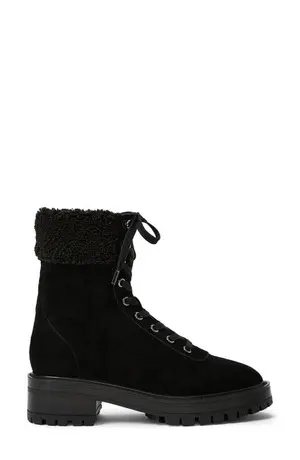 Paige Briar Faux Shearling Bootie - Black