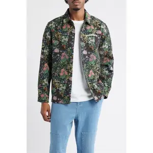 PLEASURES Floral Jacquard Overshirt