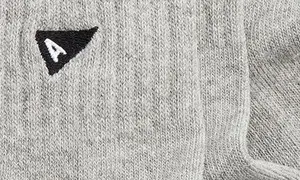 ARVIN GOODS 3-pack Quarter Crew Socks - Grey