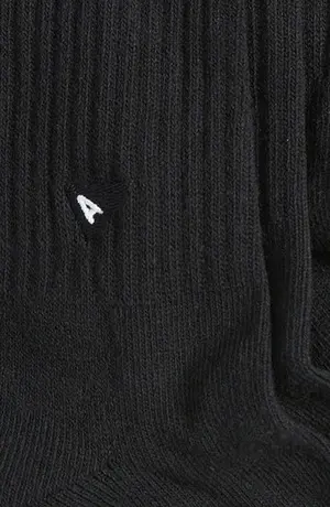ARVIN GOODS 3-pack Quarter Crew Socks - Black