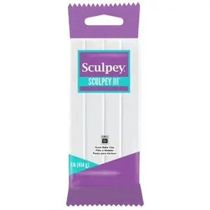 SCULPEY Polymer Clay White 1 Lb Pack - Multicolored