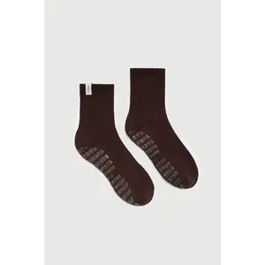 FRAISE Fraise Crew Grip Socks Espresso