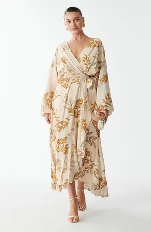 SAVEL Julia Midi Wrap Dress