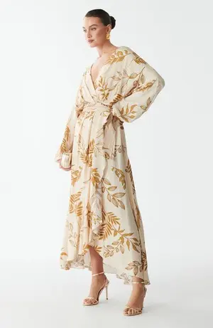 SAVEL Julia Midi Wrap Dress