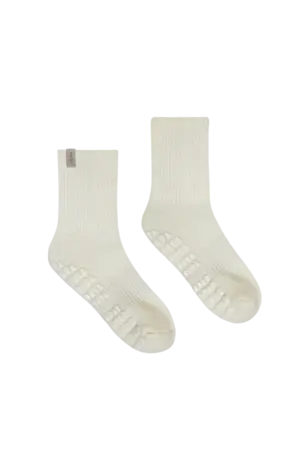FRAISE Classic Crew Grip Socks - Vanille