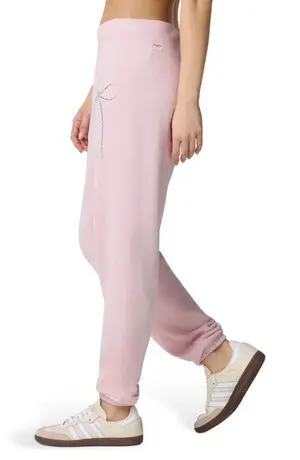 FLORENCE BY MILLS Crystal Bow Detail Joggers - Ballet Slipper