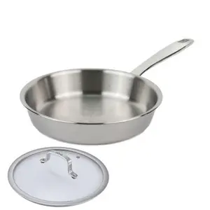 ALVA Maestro 5-ply Stainless Steel Frying Pan With Lid - 8 Inch