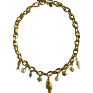 SCCOLLECTION Chiara Charm Necklace - Gold