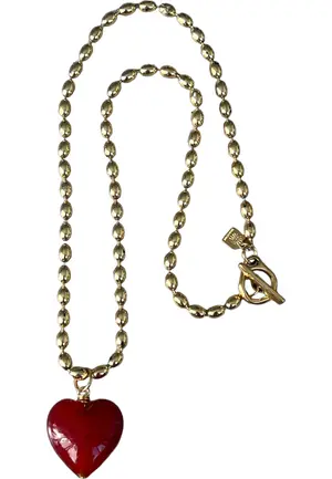 SCCOLLECTION Bacio Heart Necklace - Cuore Red