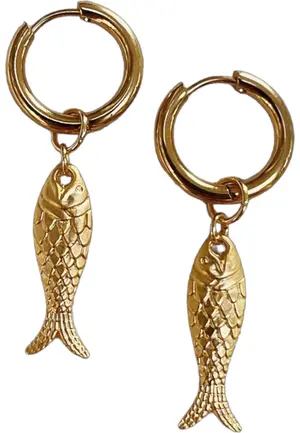SCCOLLECTION Corfu Hoop Earrings - Gold