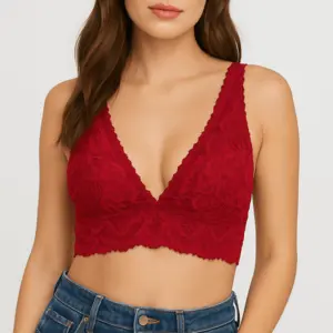 MEADOW Lily Soft Lace Bralette - Deep Rose