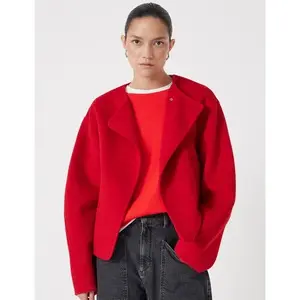 HUSH Linnie Double-faced Collarless Jacket