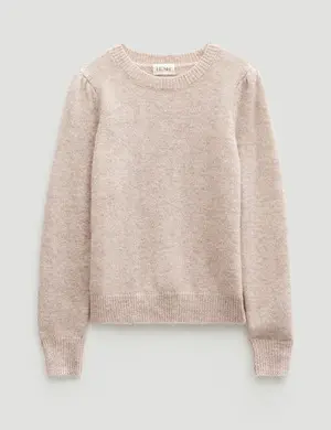 HUSH Gathered Shoulder Wool Blend Sweater