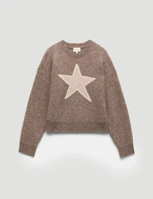 HUSH Star Jacquard Wool Blend Sweater