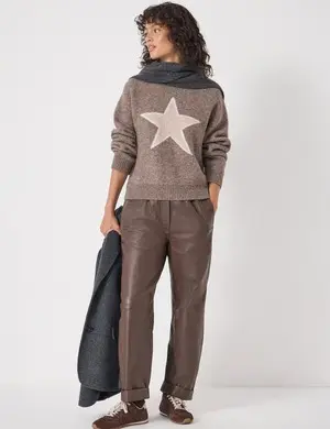 HUSH Star Jacquard Wool Blend Sweater