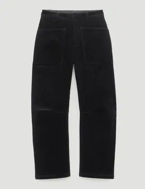 HUSH Cordi Barrel Leg Cord Pants - Black