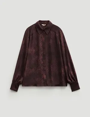 HUSH Chiffon Printed Long Sleeve Shirt