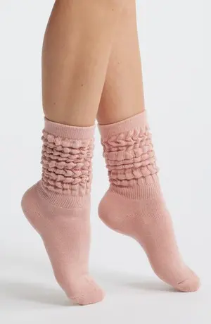 STEMS Open Knit Knee High Socks Pink