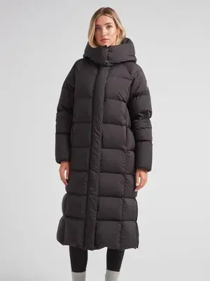 JACK1T Ultra Long Puffer Down Coat - Black/stone
