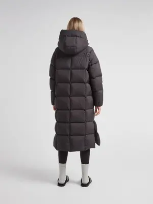 JACK1T Ultra Long Puffer Down Coat - Black/stone
