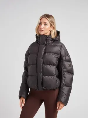 JACK1T Hooded Puffer Jacket - Black