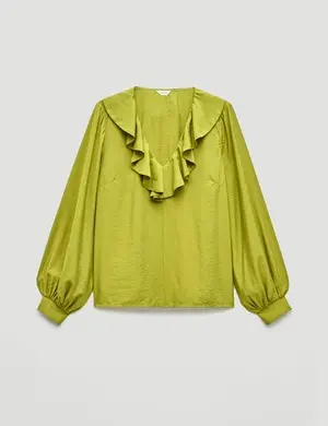 HUSH Air Flow Ruffle Blouse