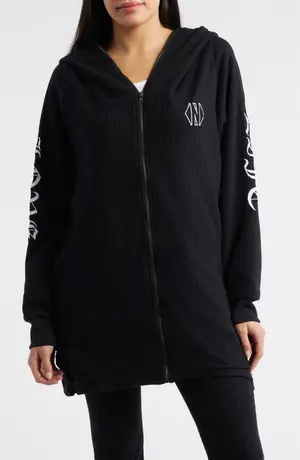 NIKKI LUND Lundy Waffle Knit Jacket