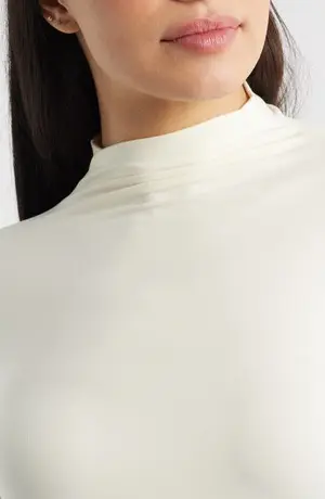 NIKKI LUND Melody Funnel Neck Top - Ivory