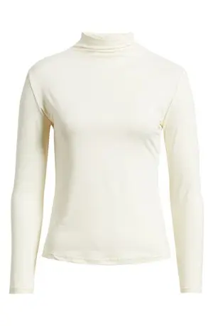 NIKKI LUND Melody Funnel Neck Top - Ivory
