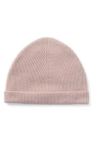 NUDA Cotton Ribbed Beanie - Dusty Mauve
