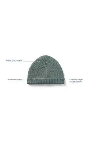 NUDA Cotton Ribbed Beanie - Shadow