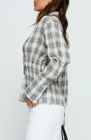 Princess Polly Check Button-up Shirt