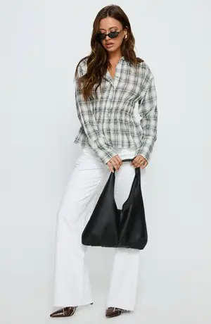 Princess Polly Check Button-up Shirt