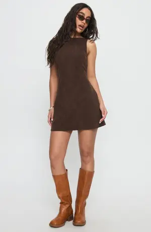 Princess Polly Alfalfa Sleeveless Corduroy Mini Dress