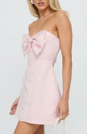 Princess Polly Genevie Bow Strapless Minidress