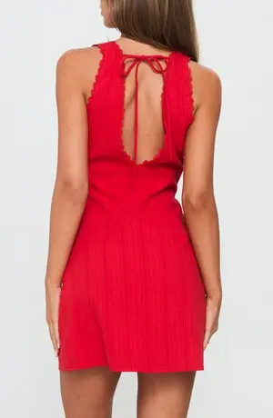 Princess Polly Edessa Deep V-neck Mini Dress