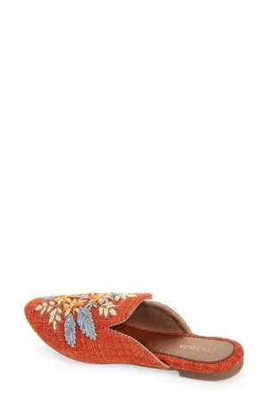 FUCHSIA Jute Embroidered Mule