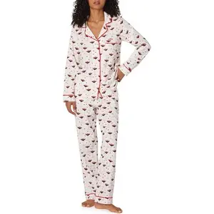 BEDHEAD PAJAMAS Print Stretch Organic Cotton Pajamas - Espresso Kisses