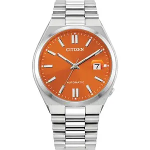 Citizen Automatic Bracelet Watch - Silverone Orange