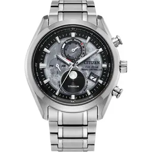 Citizen Tsuki-yomi Atomic Timekeeping Super Titanium™ Bracelet Watch - Silverone Gray