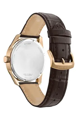 Citizen Classic Leather Strap Watch - Brown