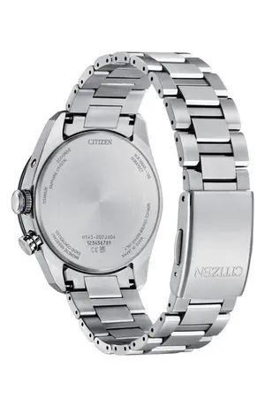 Citizen Attesa Unite With Blue Worldtime Automatic Bracelet Watch